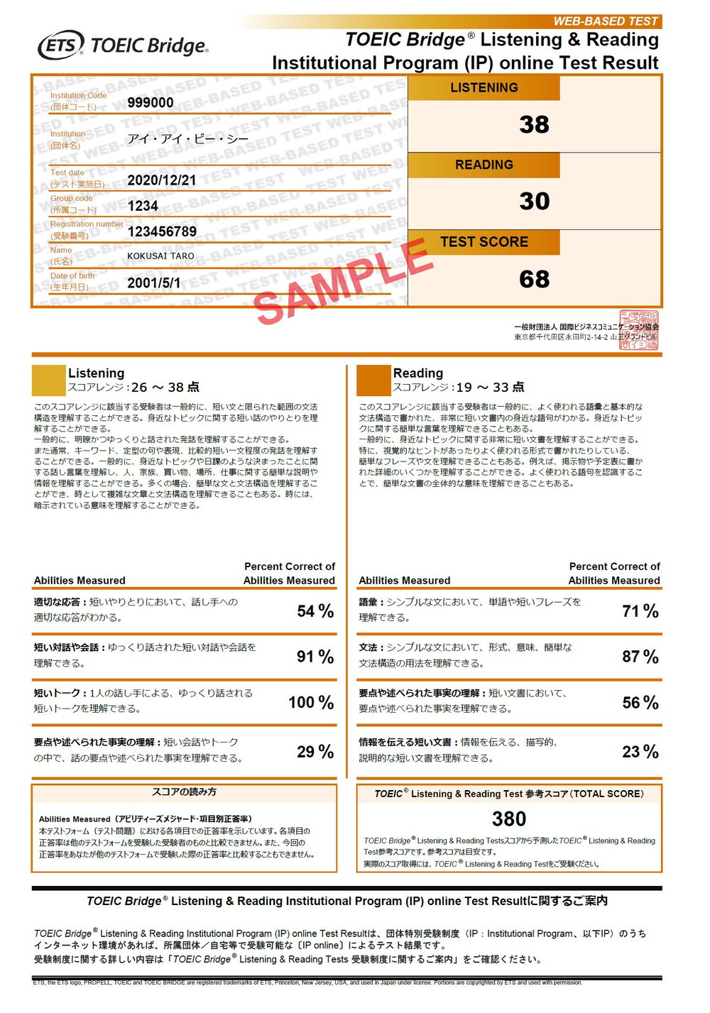 Toeic Bridge Test: Toeic Bridge Test Online – PZWK